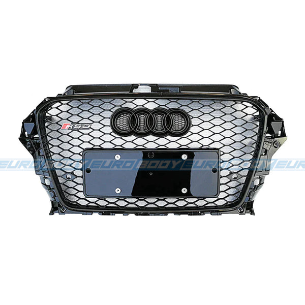RS Style Front Grill for 16-20 Audi A3/S3 (Sedan/Hatch) 8V